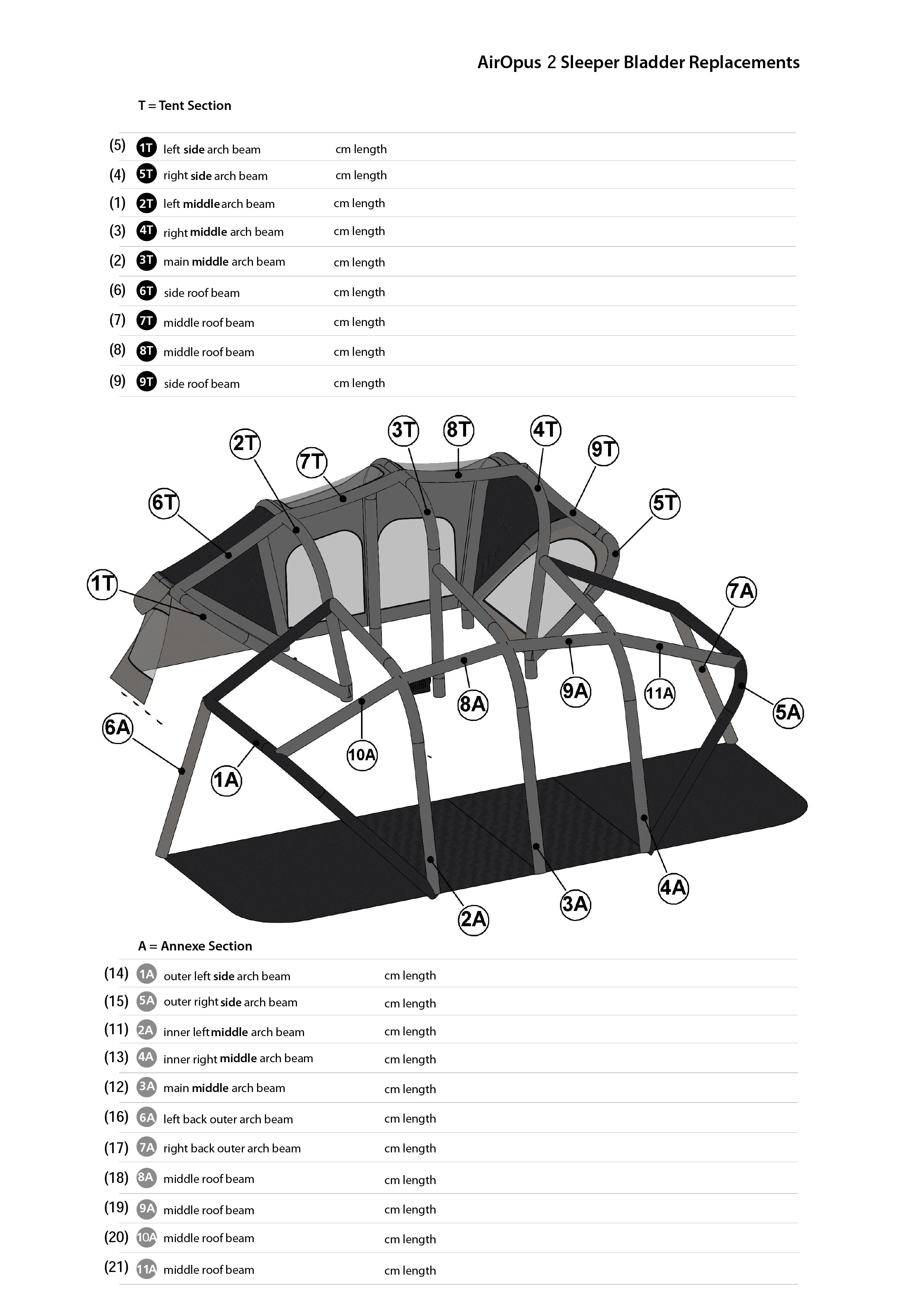 OPUS OP2 Air Bladder 6T/7T – Set Up Camp