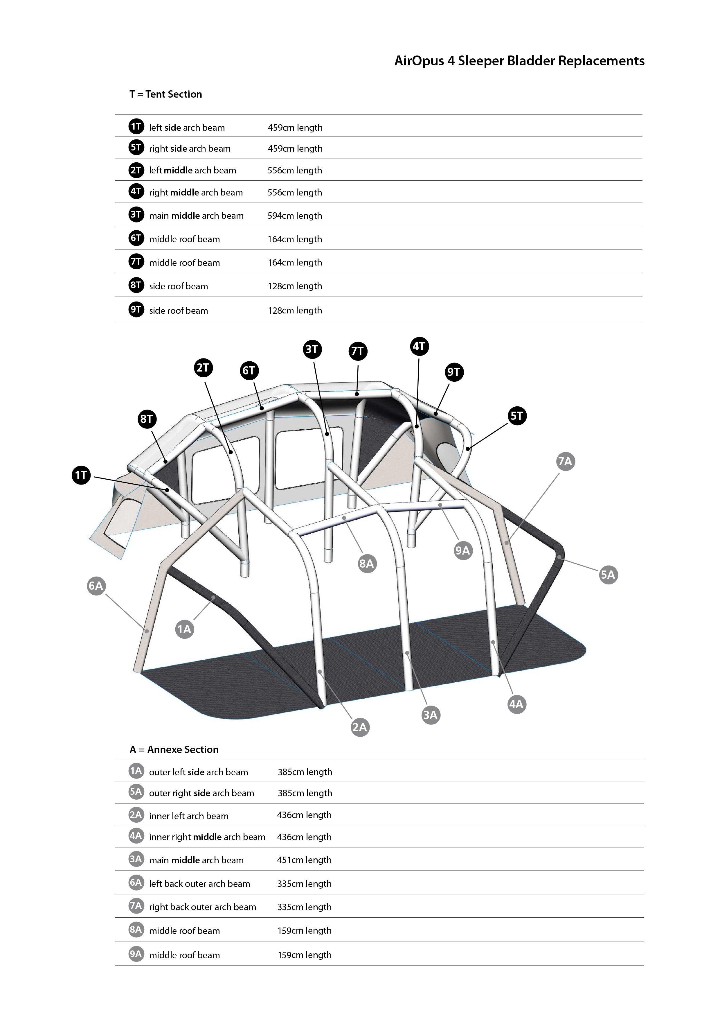 OPUS OP4 Air Bladder 8T/9T – Set Up Camp